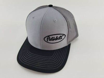 Peterbilt Hat custom Embroidery Peterbilt Tri Color Mesh Summer Trucker ...