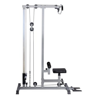Lat Pull Down Exercise Machine Low Row Bar Cable Fitness Body Workout ...