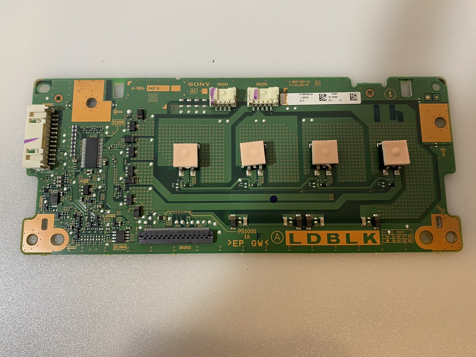 Sony KDL-60EX720 LED Driver Board 1-883-300-21 A-1804-042-A | eBay
