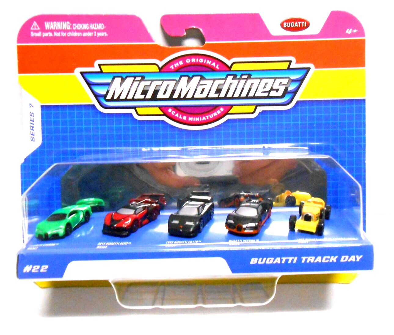 MicroMachines Bugatti Track Day 5 Pack Chiron EB Veyron Divo Type 35 Series 7 | eBay