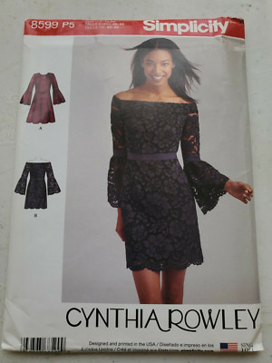 Simplicity Pattern 8599 Cynthia Rowley Womens Fit Flare Dress 12 - 20 ...