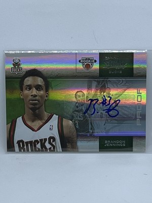 BRANDON JENNINGS 2009-10 STUDIO ROOKIE AUTOGRAPH PROOF #18/49 BUCKS | eBay