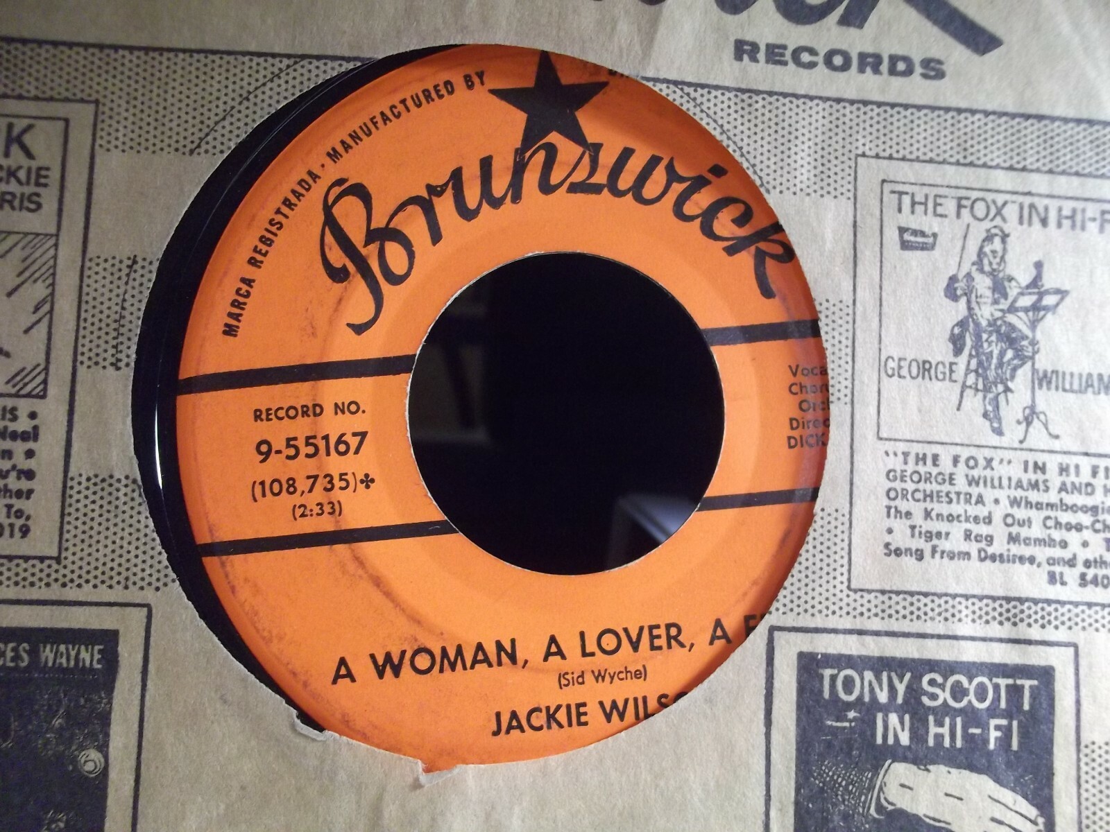 45W JACKIE WILSON A WOMAN,A LOVER,A FRIEND / ALL MY LOVE | eBay