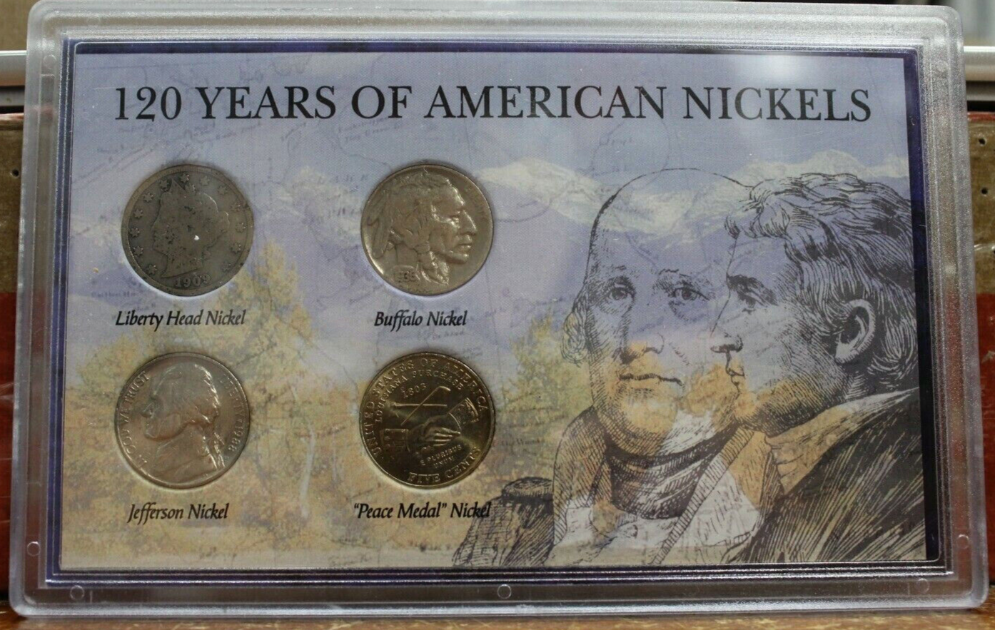 120 Years of American Nickels Collection Set of 4 Coins w COA | eBay