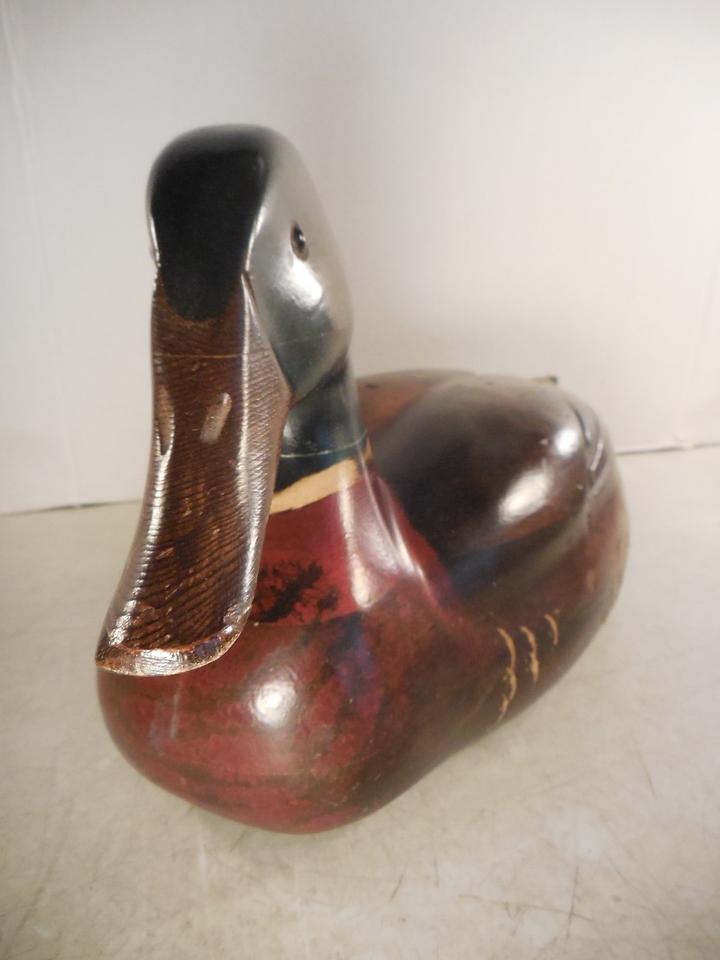 Tom Taber Hersey Kyle Jr. "80" Mallard Duck 18" Decoy Natural Knotted ...