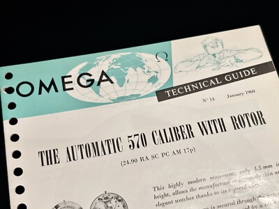 Vintage Omega Seamaster 570 automatic watch 1960 repair Technical Guide ...