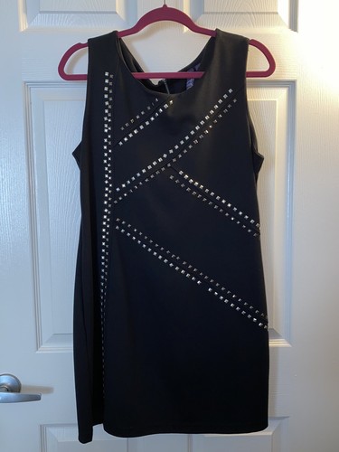 Kouture By Kimora Babyphat Dress Bodycon Black & Silver Womens Sz XL ...