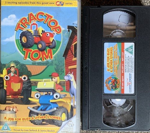 TRACTOR TOM. A JOB FOR BUZZ & OTHER STORIES CITV PAL-VHS VIDEO KIDS ...