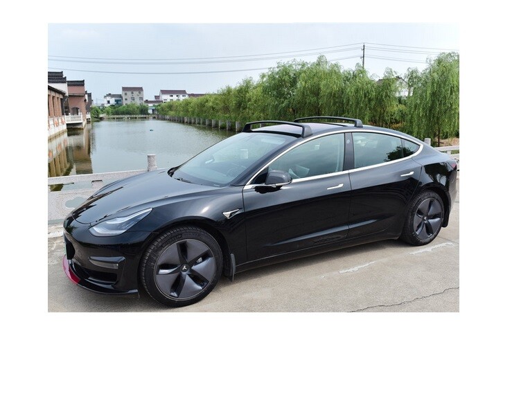 For Tesla Model 3 Roof Rail Cross bar Luggage Rack 2017 2018 2019 2020 ...