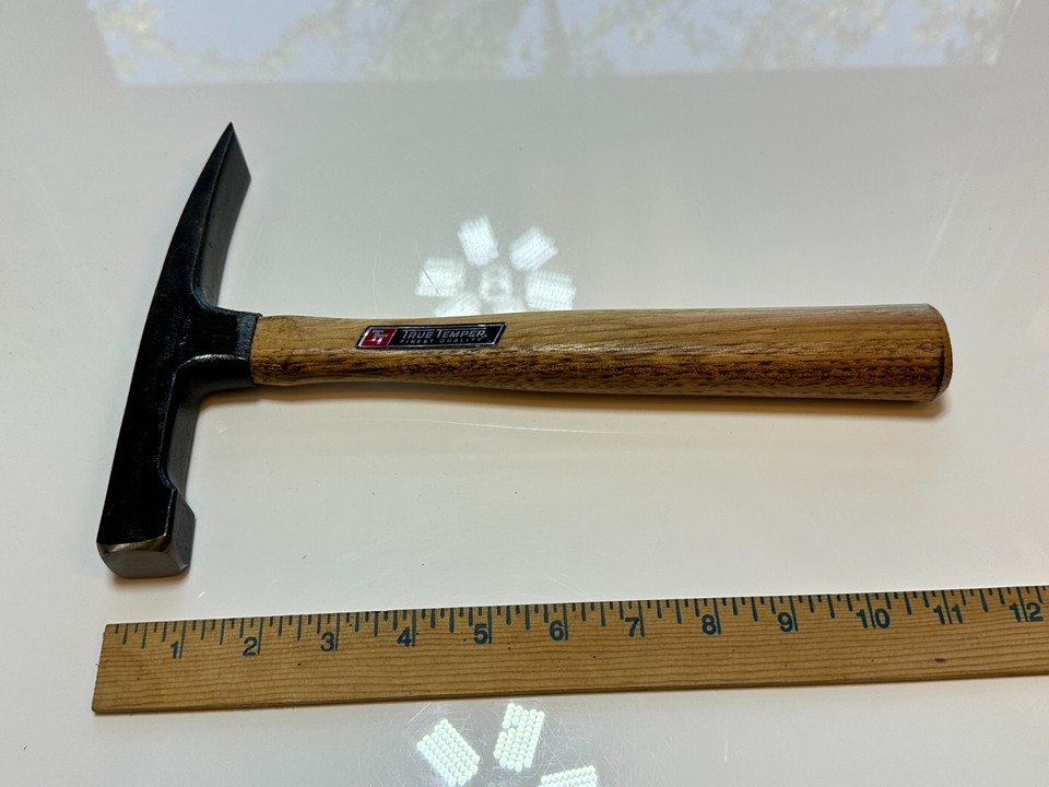 NEW True Temper USA Brick Hammer 11B, Wood Handle w/ Mason Rock Stone ...