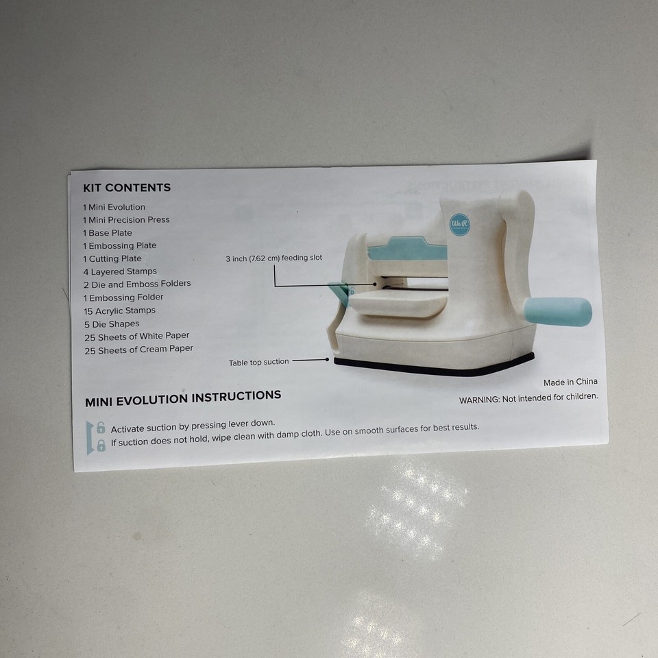 We R Memory Keepers Mini Evolution w/Dies & Cut Embossing Folders ...