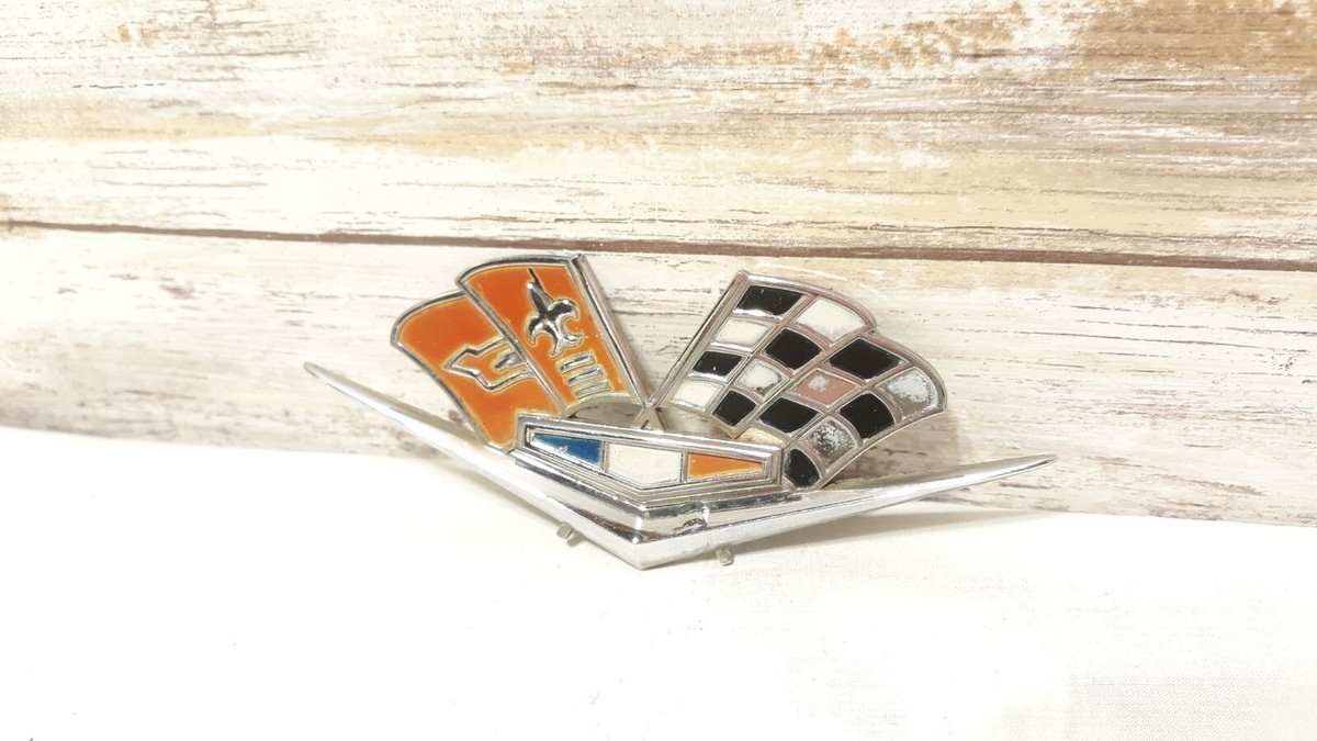 Chevy Fender Emblems 1962-1963 Chevy Impala & Corvette Crossed Flags ...