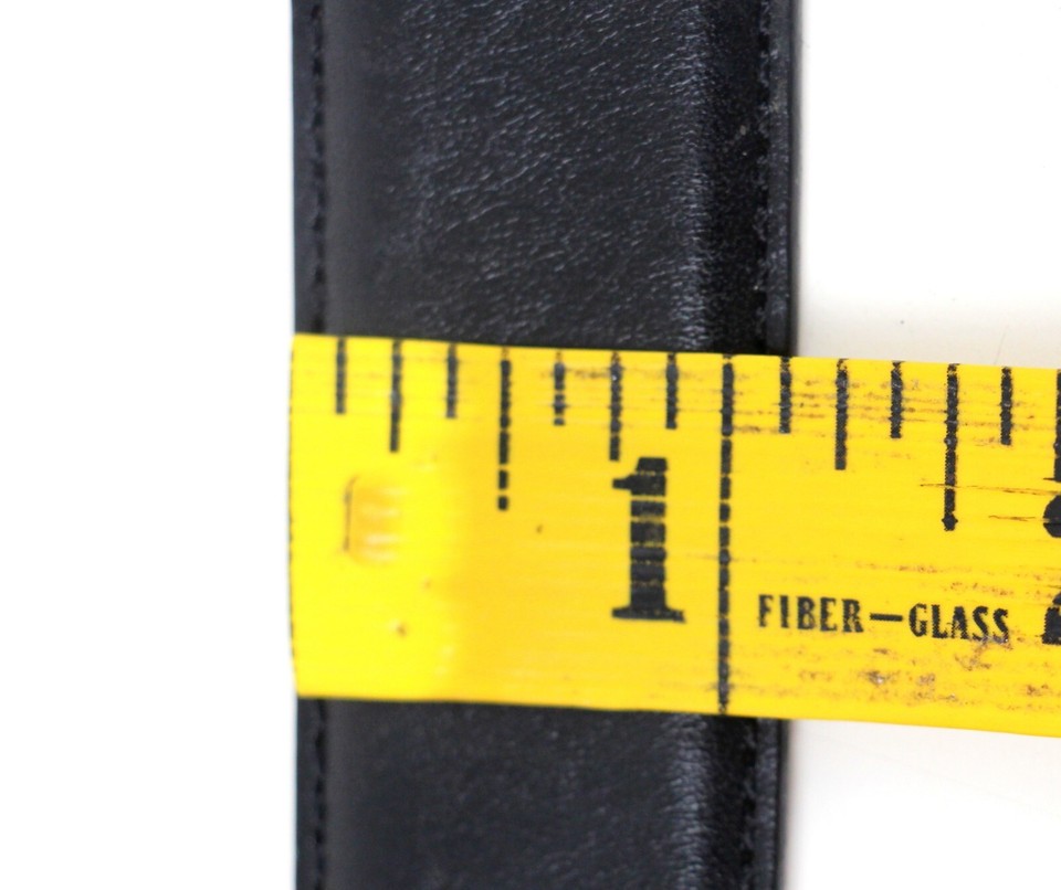 Haggar BLACK GENUINE LEATHER 1 1/8"Wd CASUAL DRESS MEN'S BELT Sz 36/90 ...