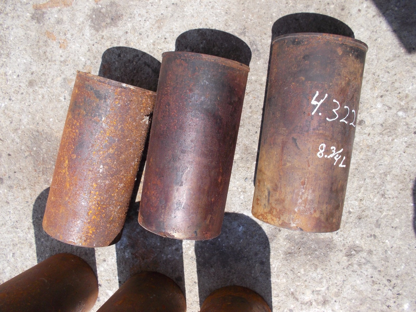 6) Farmall IHC IH tractor engine block sleeve sleeves fr piston 4.322 x ...