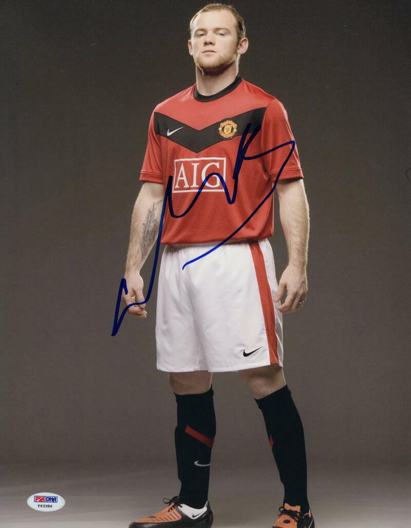 Wayne Rooney Autographed Memorabilia | Signed Photo, Jersey ...