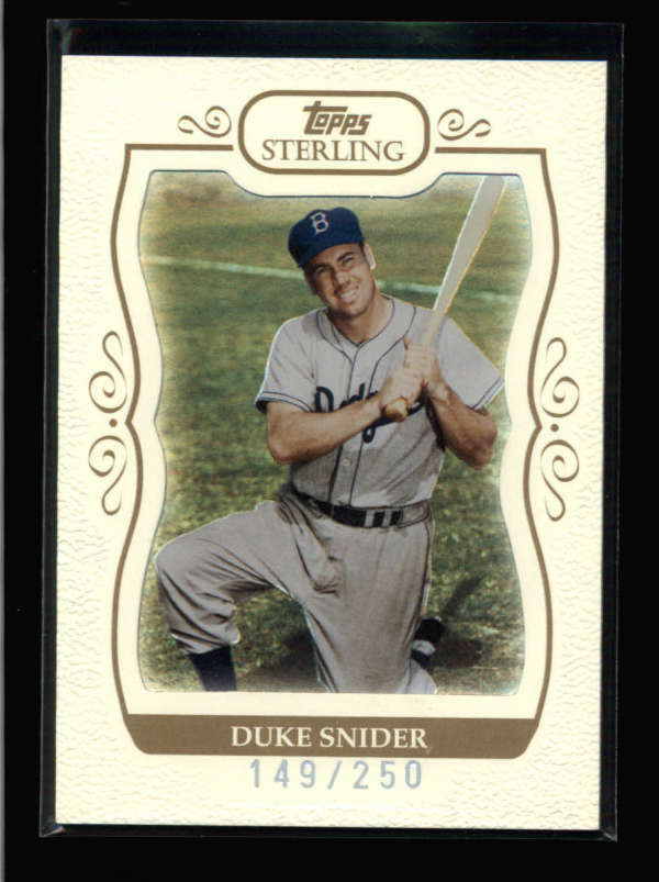 DUKE SNIDER 2008 TOPPS STERLING #43 RARE BASE CARD SP #149/250 AY4888 ...