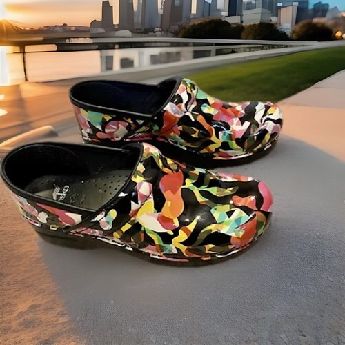 Dansko Professional Comfort Clog Color Fusion Patent Leather Size 38 US ...