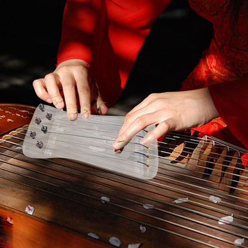 6 Strings Crystal Transparent Finger Hand Trainer for Guzheng ...
