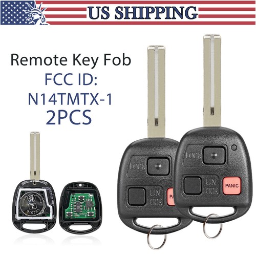 2 for 1999 2000 2001 2002 2003 Lexus RX300 Remote Control Key Fob ...