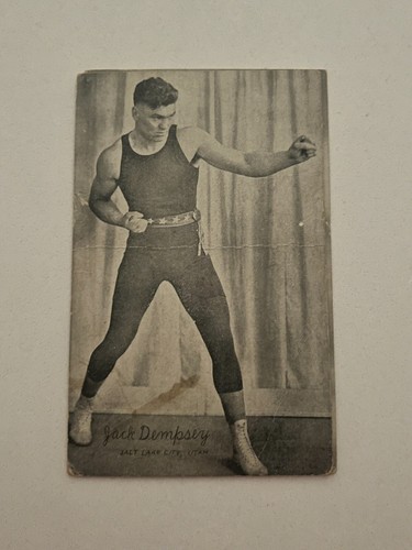 1921 Jack Dempsey boxing post card | eBay