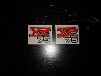 1977 Honda XR 75 Side Panel Decal Set AHRMA | eBay