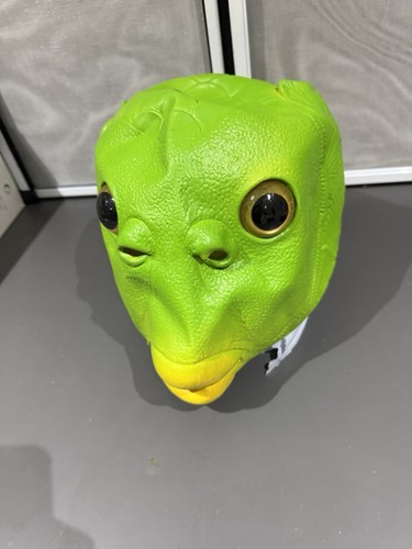 Green Fish Head Mask Latex – Realistic Animal Halloween Costume Creepy ...