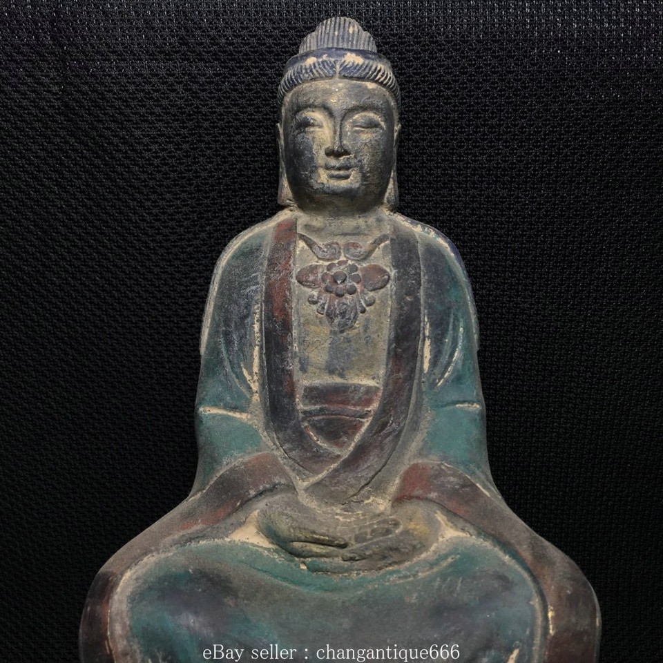 8.4'' Old Tibetan Buddhism Copper Shakyamuni Amitabha Buddha Statue | eBay