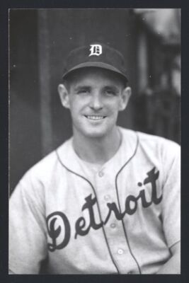 TUCK STAINBACK Real Photo Postcard RPPC 1940-41 Detroit Tigers George ...