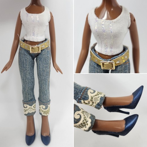 MGA Bratz Princess Fianna Second Outfit W/ Sasha Shoes Jeans Clothing ...