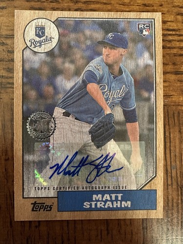 Matt Strahm 2017 Topps 1987 RC Auto Maple Wood 25/25 | eBay