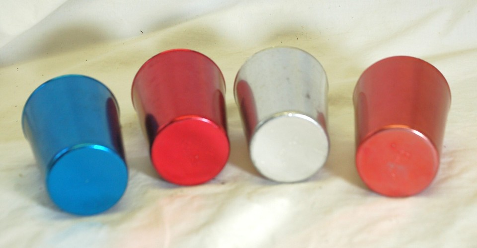 Bascal Aluminum Tumblers Drinking Cups Italy Set of 4 | eBay