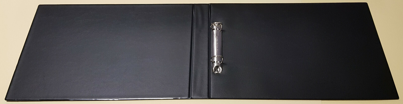 Ringbuch Ordner A4 BLACK, QUERFORMAT + Niederhalter & Sichttasche ...