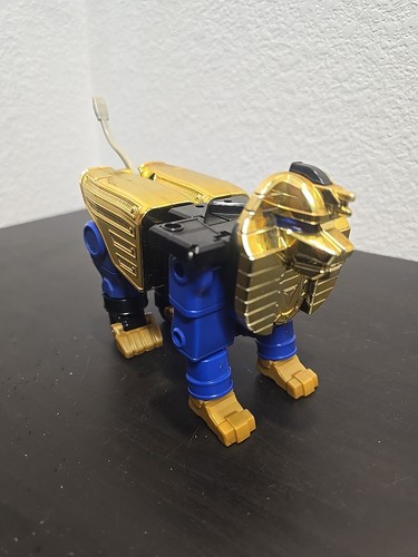 Power Rangers ZEO Megazord Zord Blue Gold Lion Sphinx Bandai 1996 VTG ...