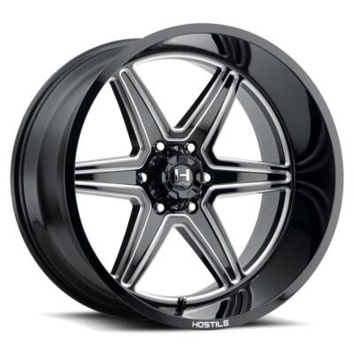 24 inch 24x14 Hostile Venom Blade Cut wheels rims 6x5.5 6x139.7 -76 | eBay
