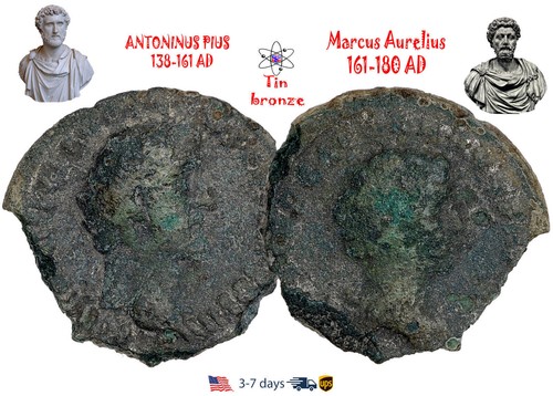 Ancient Roman Empire Coin Tin bronze Denarius Marcus Aurelius honor A ...