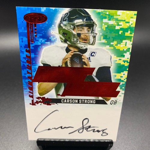 2022 SAGE Football #NLS-CS2 Carson Strong Next Level Signatures Red ...