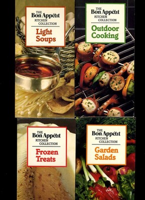 4 NEW Bon APPETIT Cookbook BOOKLETS Soups SALADS Outdoor COOKING Frozen ...