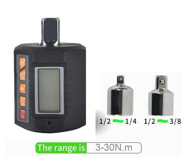 1/2" 3/8'' 1/4'' Digital Torque Adapter Torque Wrench Measurement ...
