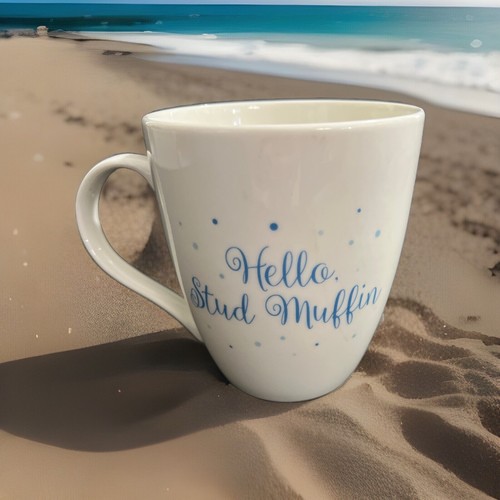 "Hello Stud Muffin" 4.5" PFALTZGRAFF Mug Cup Coffee Tea Love Valentine ...