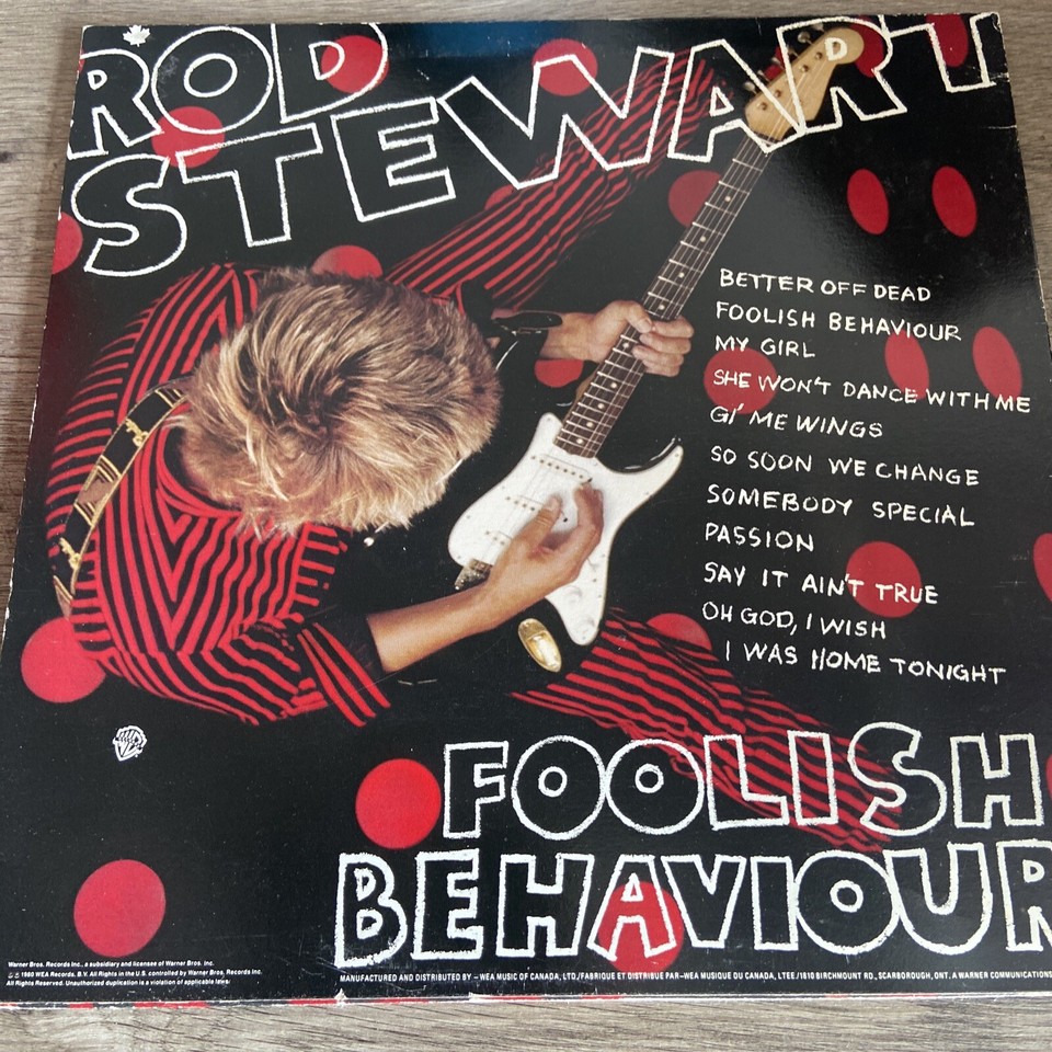 ROD STEWART- Foolish Behavior -1980 WS 3485 VG Record | eBay
