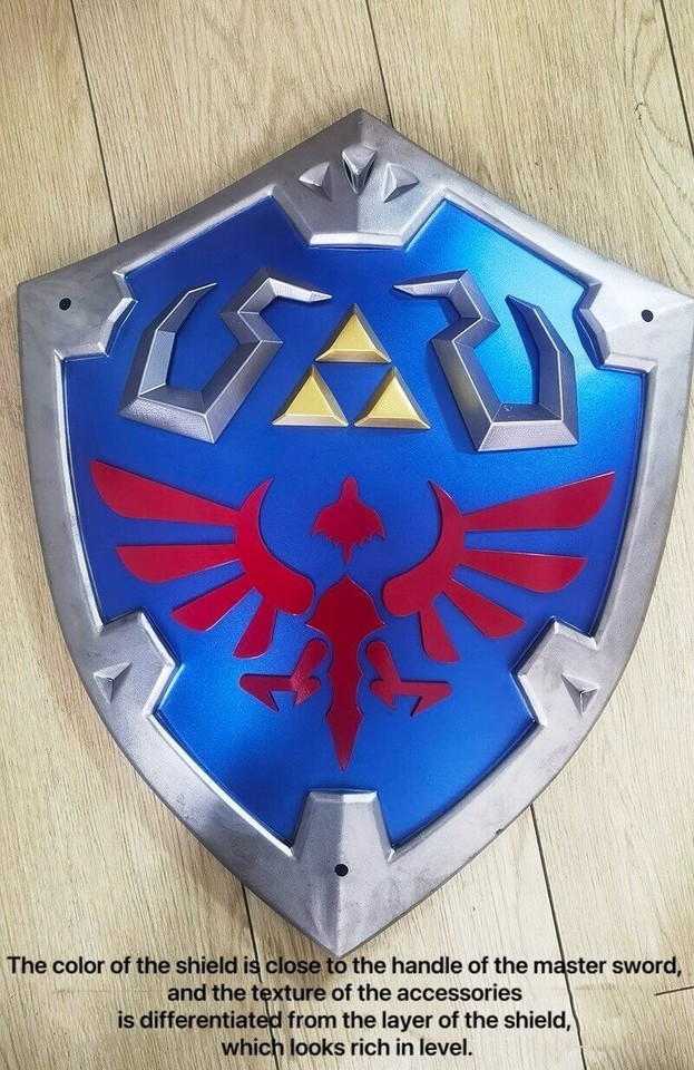 Legend of Zelda Link's Hylian Shield 1:1 Life Size All metal Expert ...