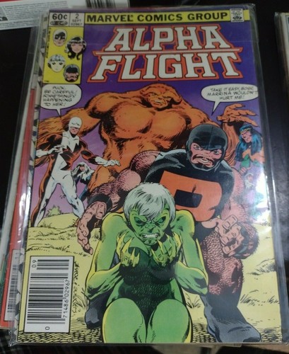 alpha flight # 2 1983 marvel puck sasquach vindicator byrne KEY DISNEY ...