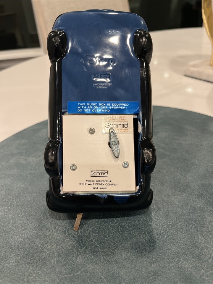 Antique Schmid Disney Minnie Musical Box Blue Car With Tennis Racket | eBay