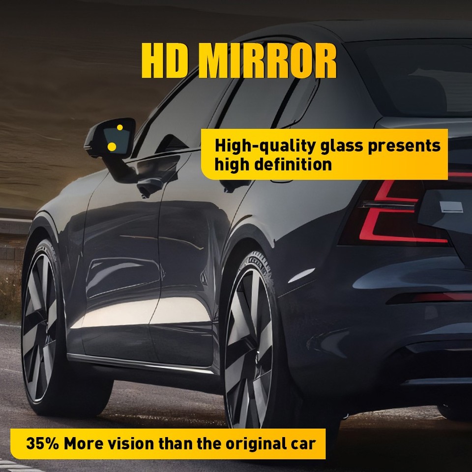 Left Driver Side LH Heated Mirror Glass with Backing Plate for Volvo ...