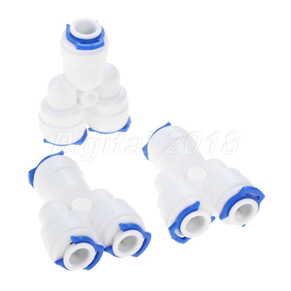 1/4" OD Y Type Quick Connect Pure Water Filters Connector for Reverse ...