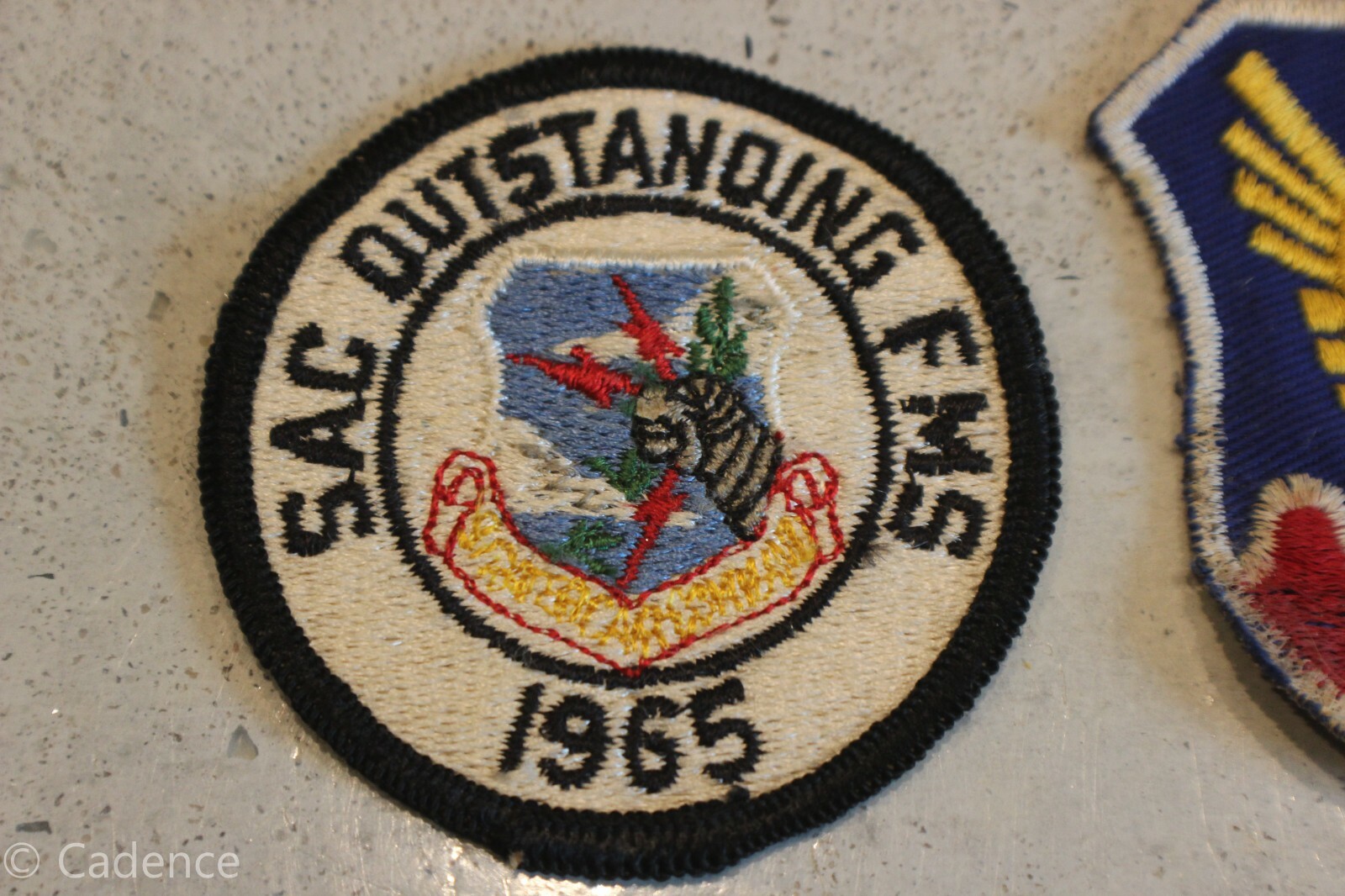 US Vietnam Era Lot of 2 Squadron Patches SAC Outstanding FMS 1965 ...
