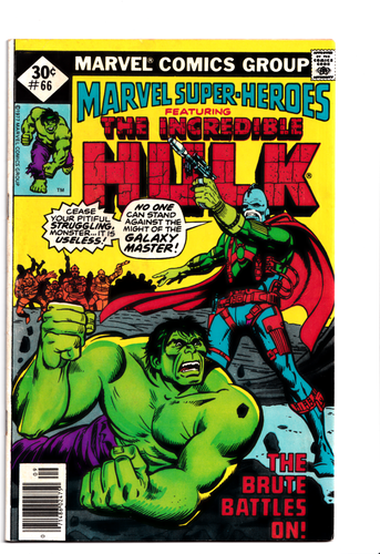 Marvel Super-Heroes #66 - Reprints Incredible Hulk 112 - Herb Trimpe ...