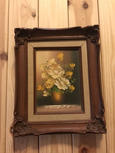 Framed Art Unsigned Still life painting Floral Cottage Country Farm | eBay