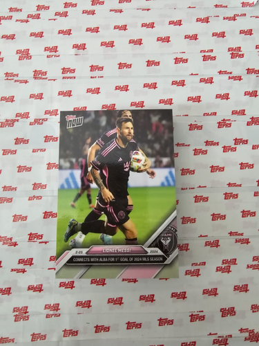 🔥2024 TOPPS NOW MLS LEAGUE CARD INTER MIAMI FC LIONEL MESSI #9 CONNECTS ...
