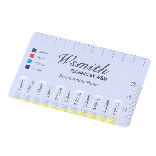 2pcs Guitar String Action Gauge String Pitch Ruler Measuring Tool ...